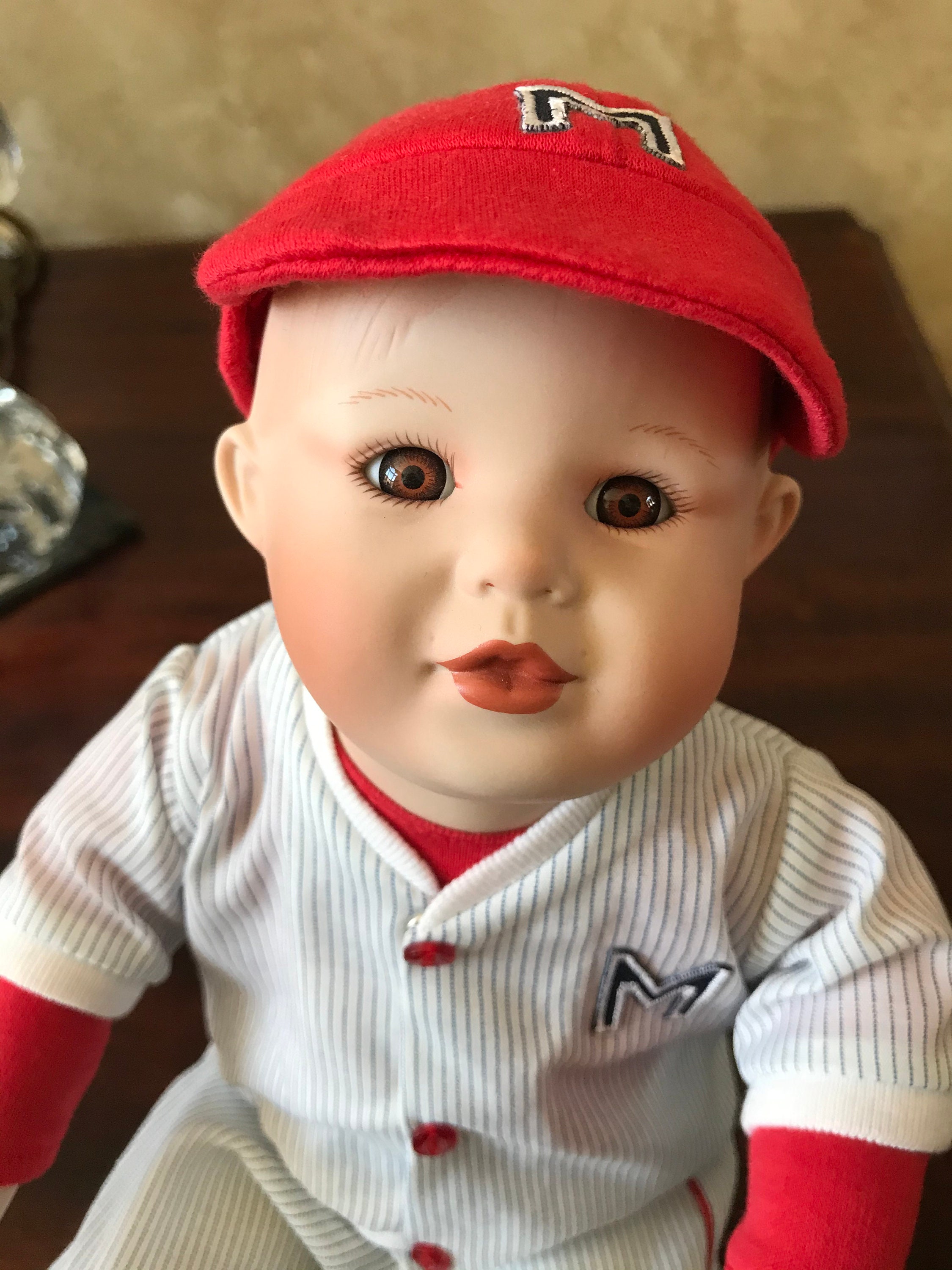 Vintage 1990's Edwin M Knowles Doll “baseball Michael” Yolanda’s ...