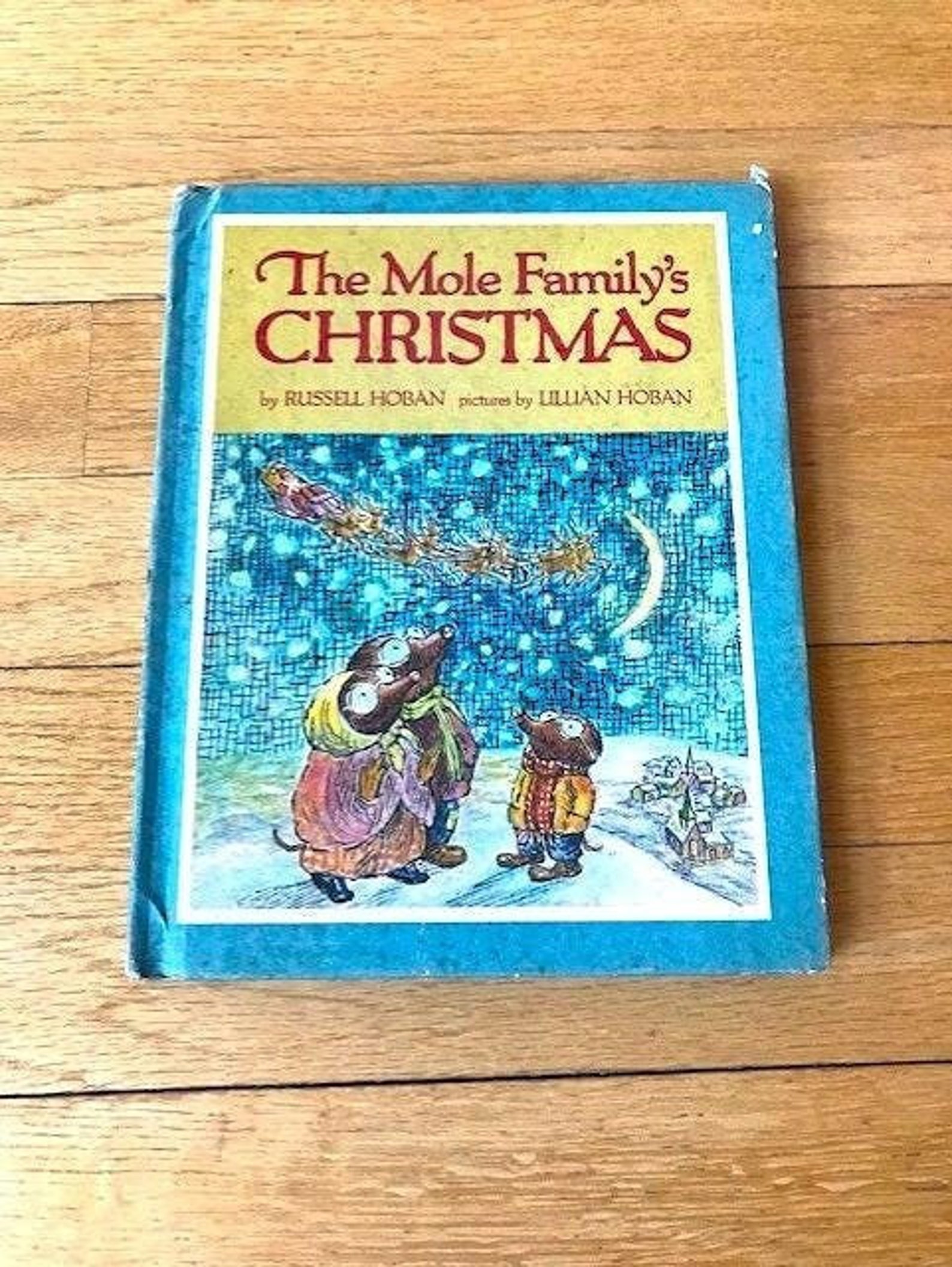 Hardcover Vintage Children's Book the Mole Family's Christmas by Russel ...