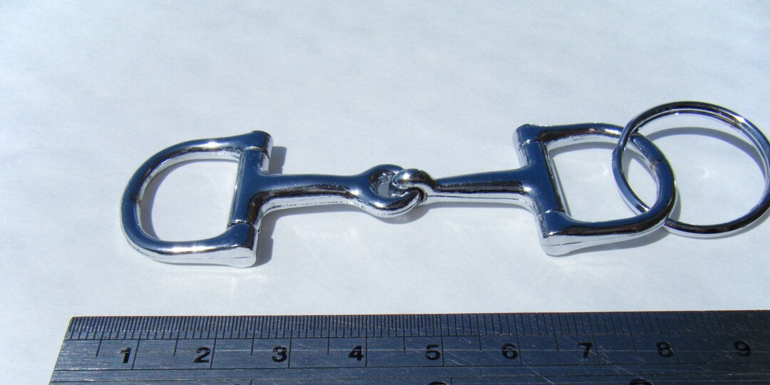 Chrome Metal Horse Dee Bit Keyring Gift Boxed - Etsy
