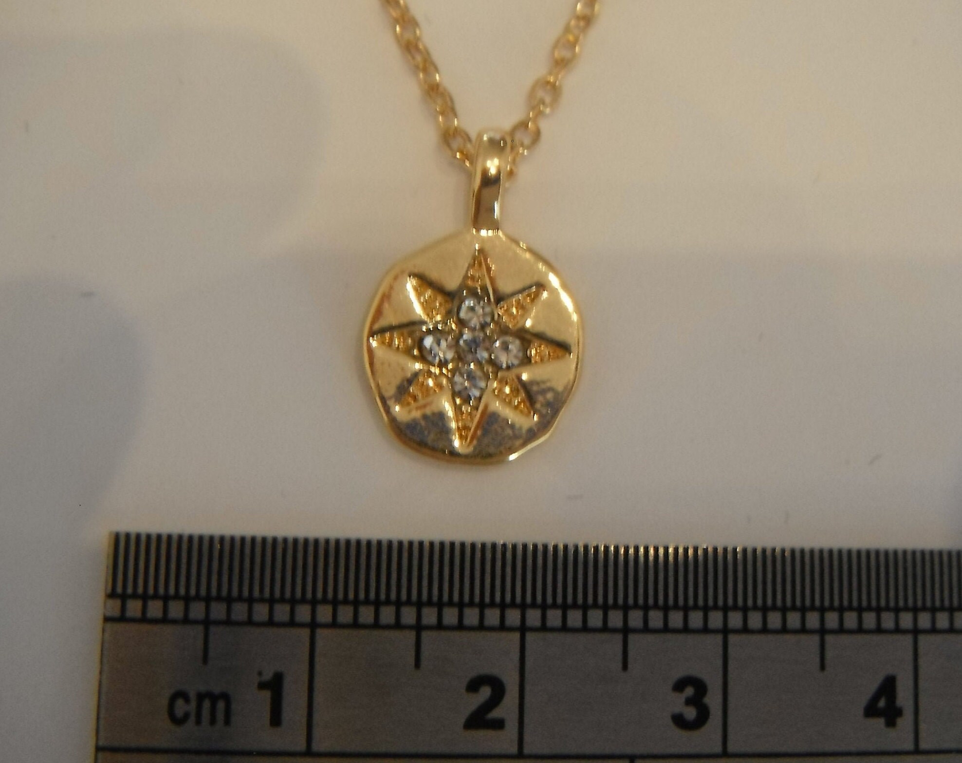 Starburst 5 Crystal Golden Necklace Gift Boxed - Etsy UK