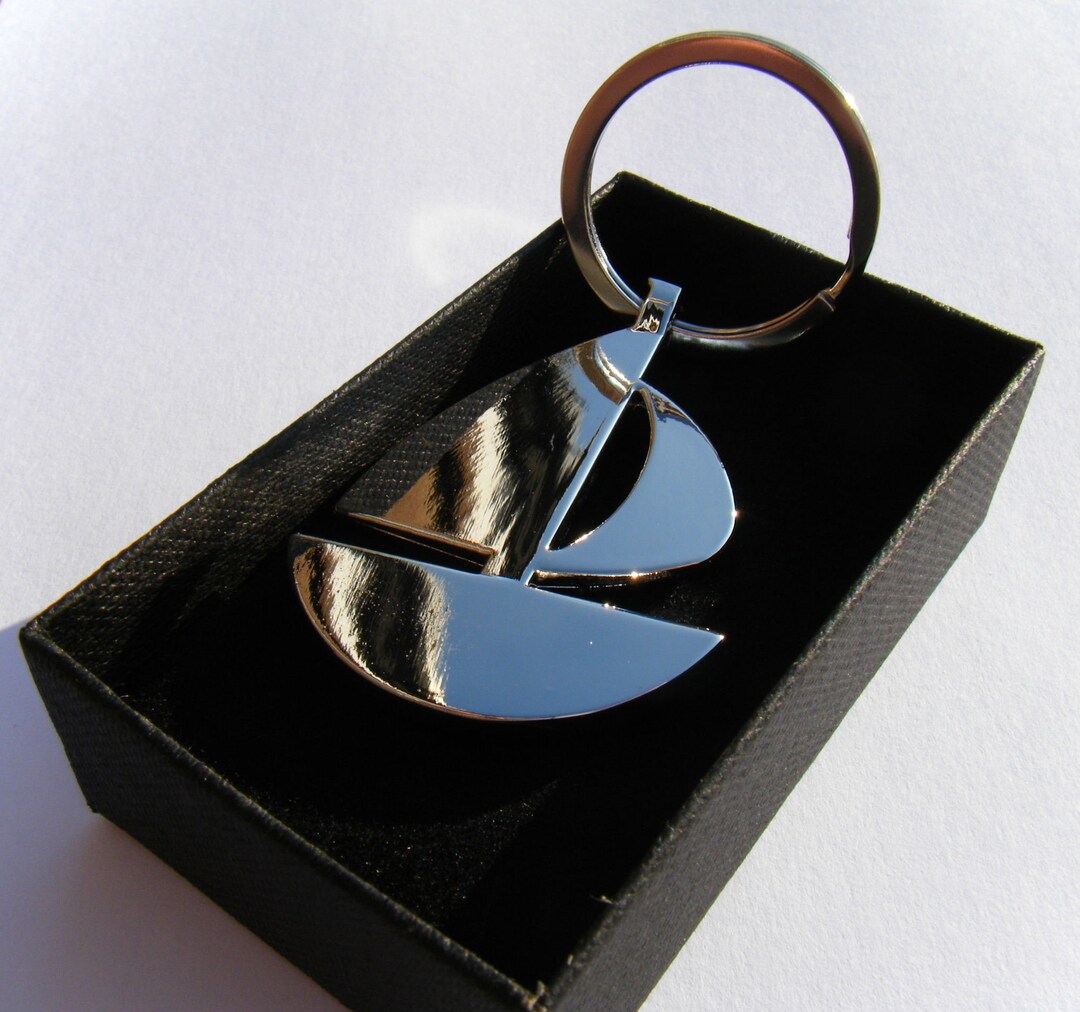 Sailing Boat Keyring Chrome Metal Sailing Boat Key Chain Gift Boxed - Etsy