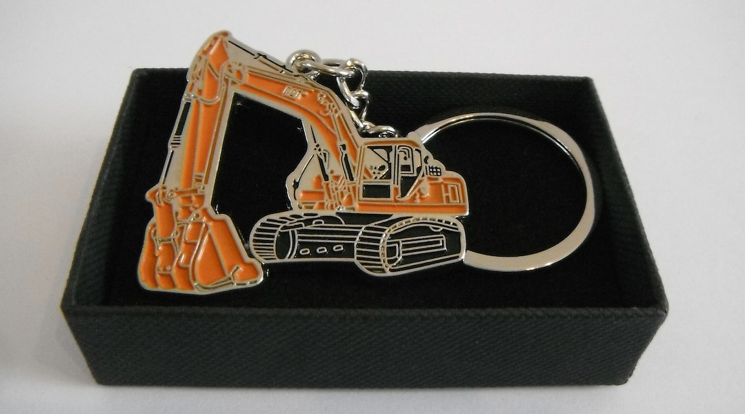 Excavator Digger Keyring Chrome Metal Gift Boxed - Etsy
