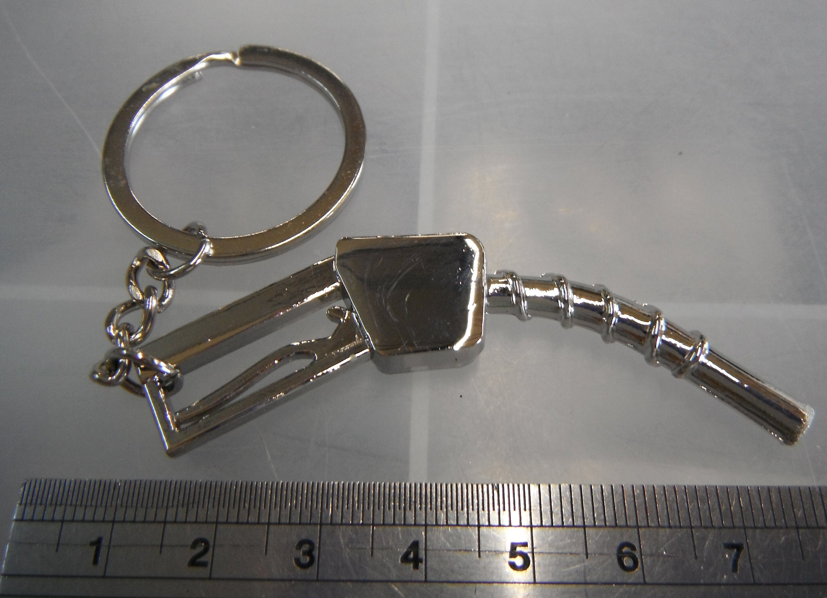 Gas Pump Petrol Head Chrome Metal Keyring Gift Box - Etsy