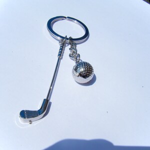 Golf Club Ball Keyring Chrome Metal Keychain Gift Boxed - Etsy UK