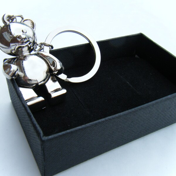 Teddy Bear Keychain - Etsy