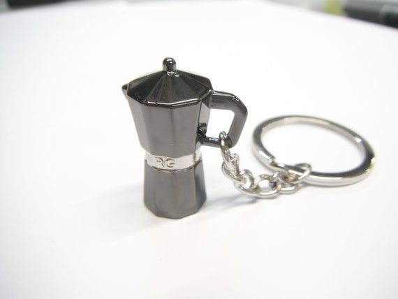 Italian Moka Coffee Pot Barista Keychain Gift Boxed | Etsy