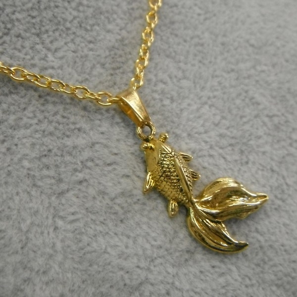 Goldfish Necklace - Etsy