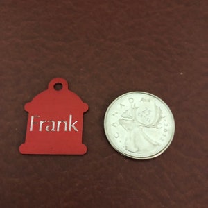 Small Fire Hydrant Aluminum Tag Personalized Diamond - Etsy