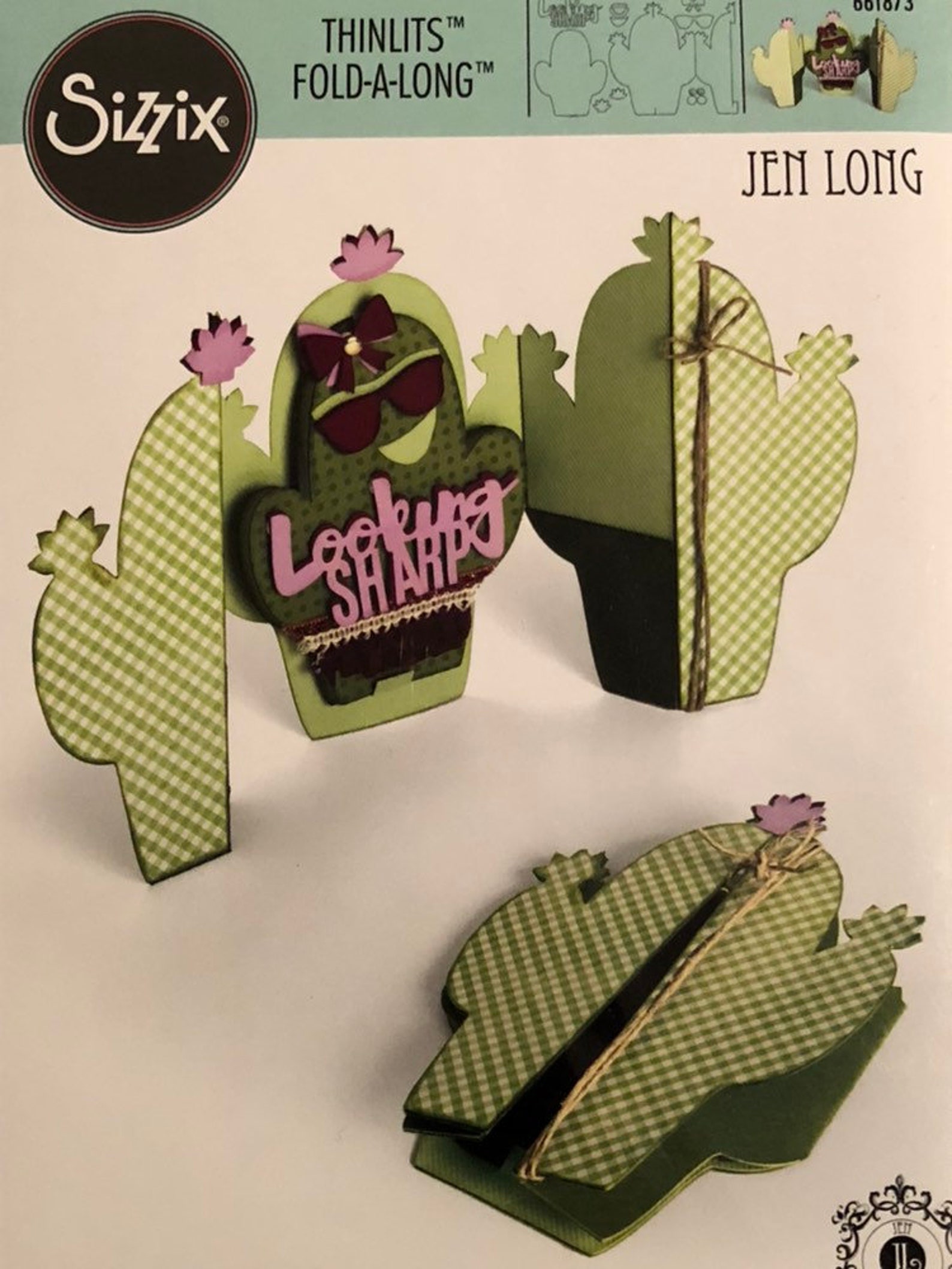 Cactus Fold-a-longs Card Sizzix Thinlits Dies by Jen Long - Etsy Canada