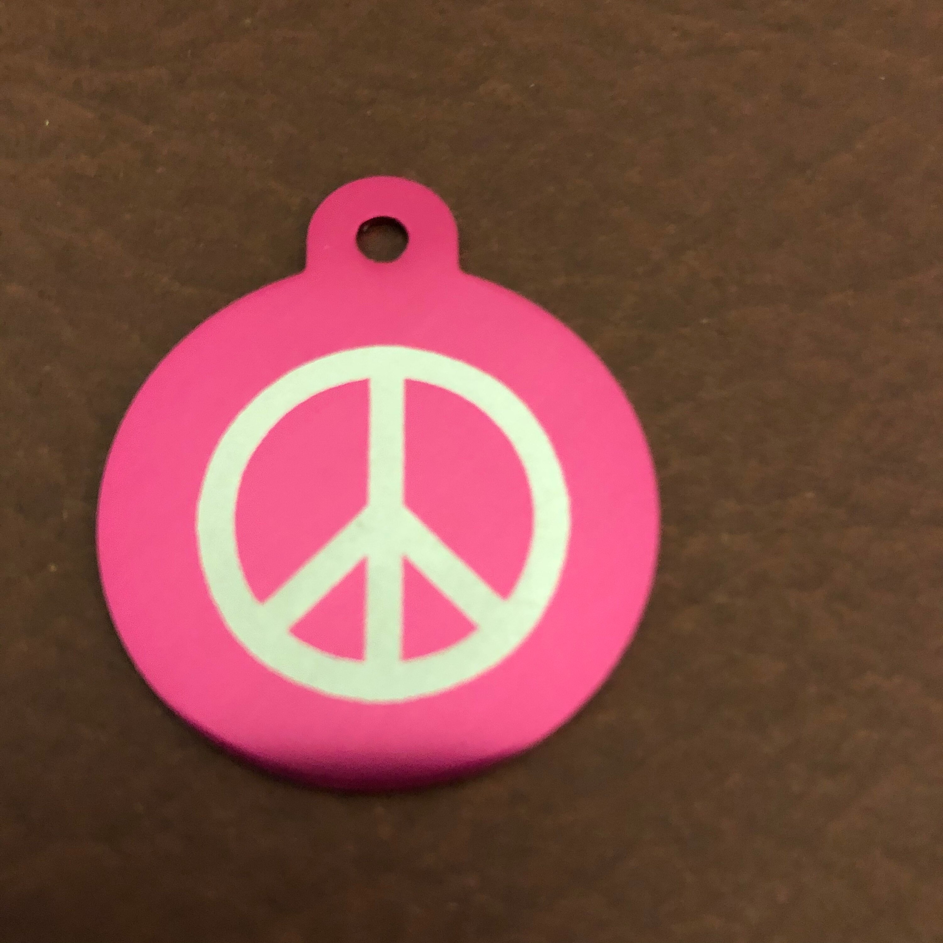 Peace Sign Peace Symbol Large Pink Circle Personalized | Etsy