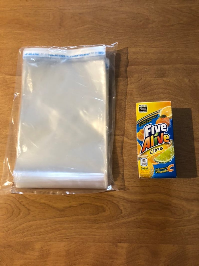 Crystal Clear Resealable Polypropylene Bags 5 14 x 7 | Etsy