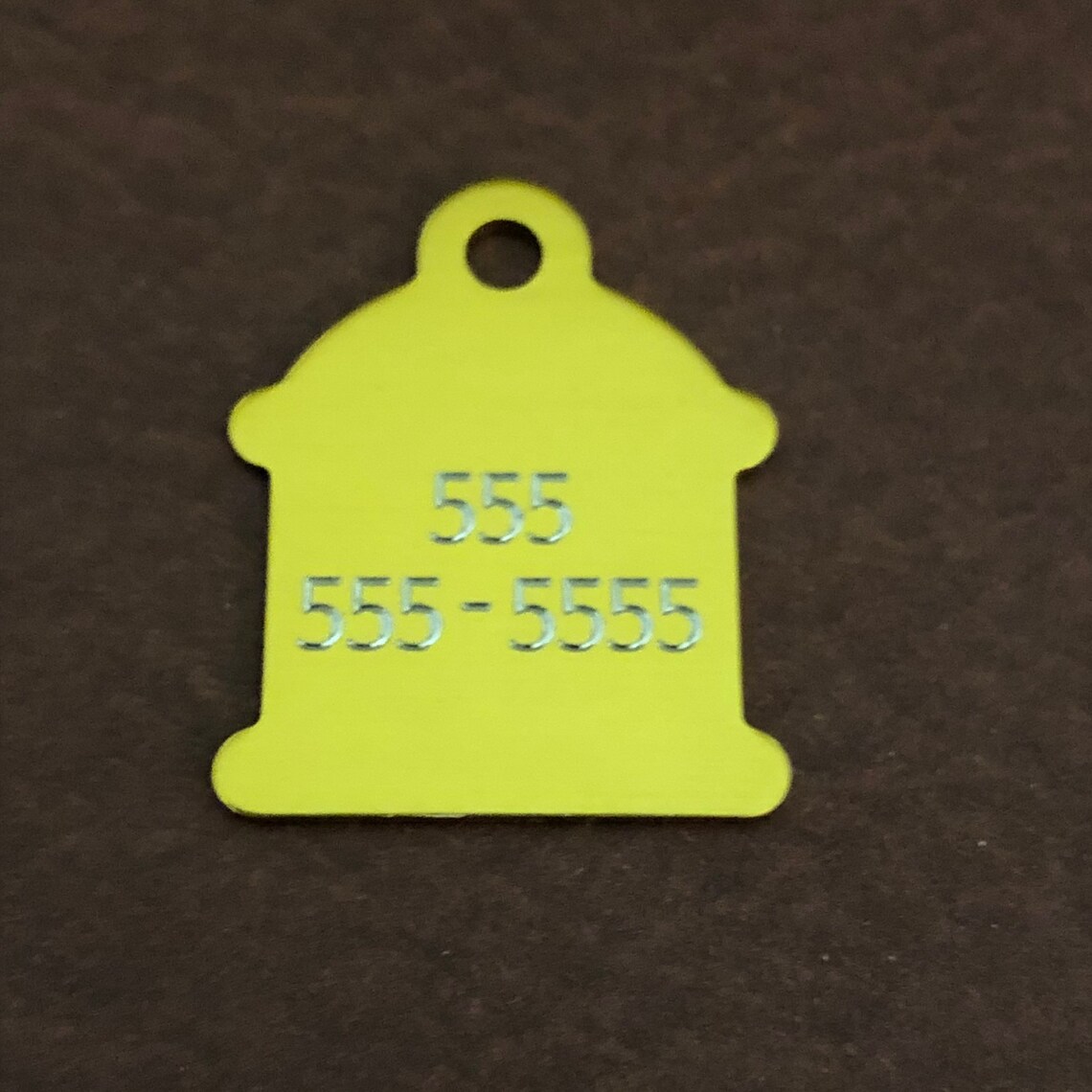 Small Fire Hydrant Aluminum Tag Personalized Diamond - Etsy