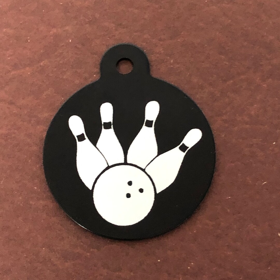 Bowling Bowling Ball Bowling Pins Large Black Circle Personalized ...