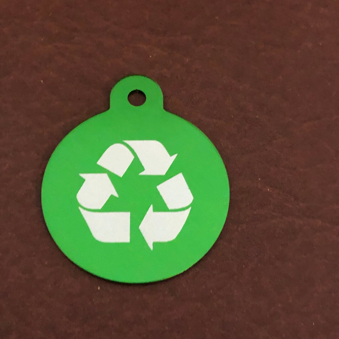 Recycle Symbol Organ Donation Large Green Circle Personalized Aluminum ...
