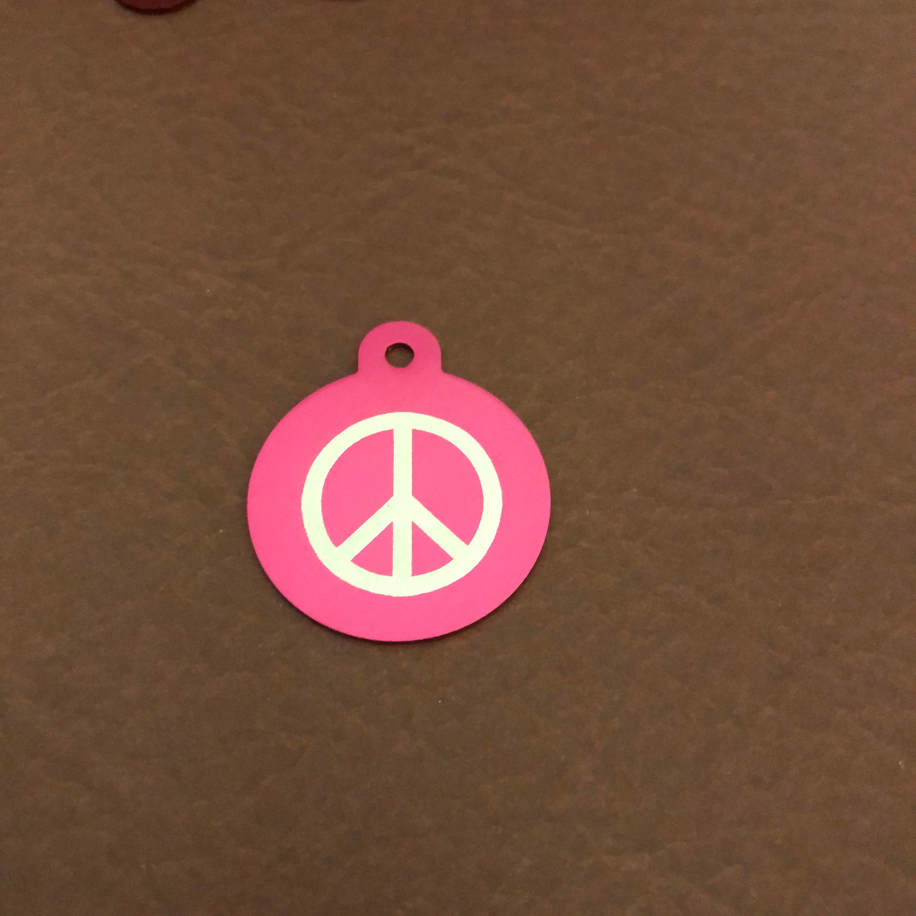 Peace Sign Peace Symbol Large Pink Circle Personalized | Etsy