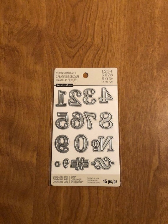 Recollections Numbers Cutting Templates 508086 | Etsy