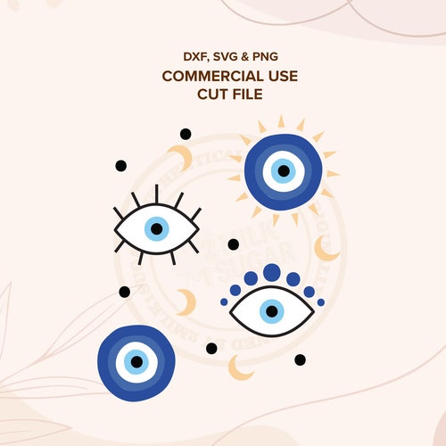 EVIL EYE MINI Svg Cut Files for Cricut Silhouette Svg Evil - Etsy