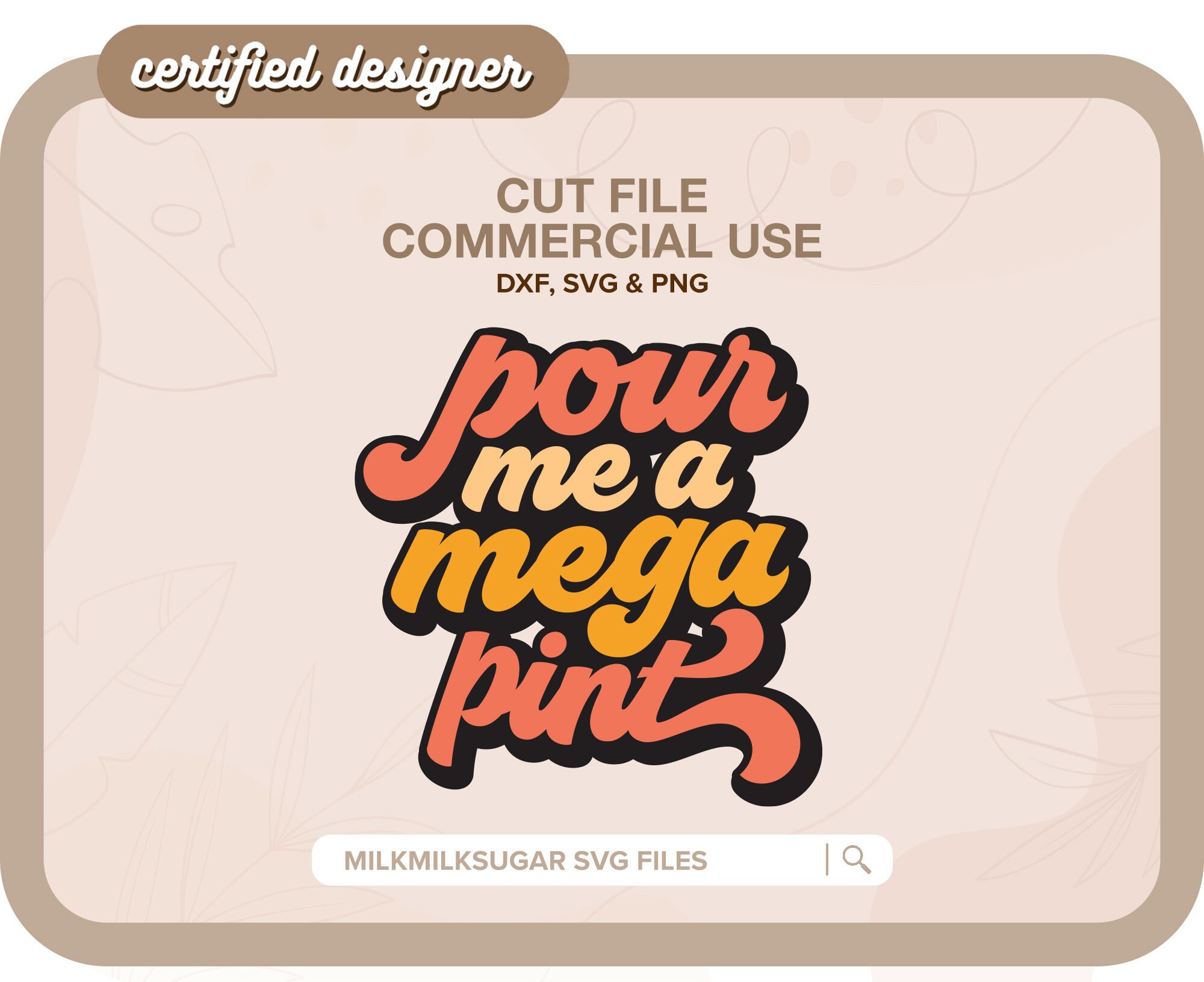 MEGA PINT SVG Cut File for Cricut or Silhouette Wine - Etsy
