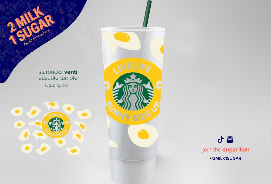 SUNNY SIDE UP Food Sbux Wrap Sbux Venti Cup Wrap Png Dxf - Etsy Ireland