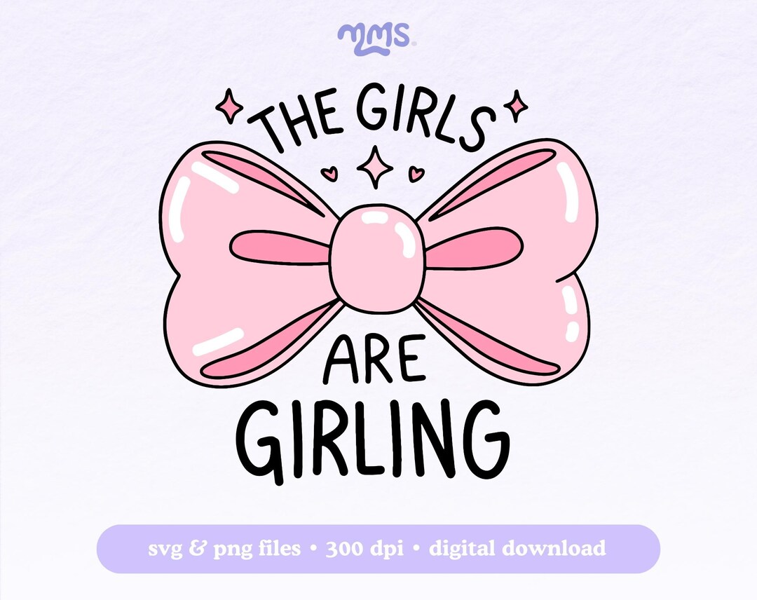 Girlhood Svg Cut File for Cricut & Silhouette, Girly Svg for Stickers ...