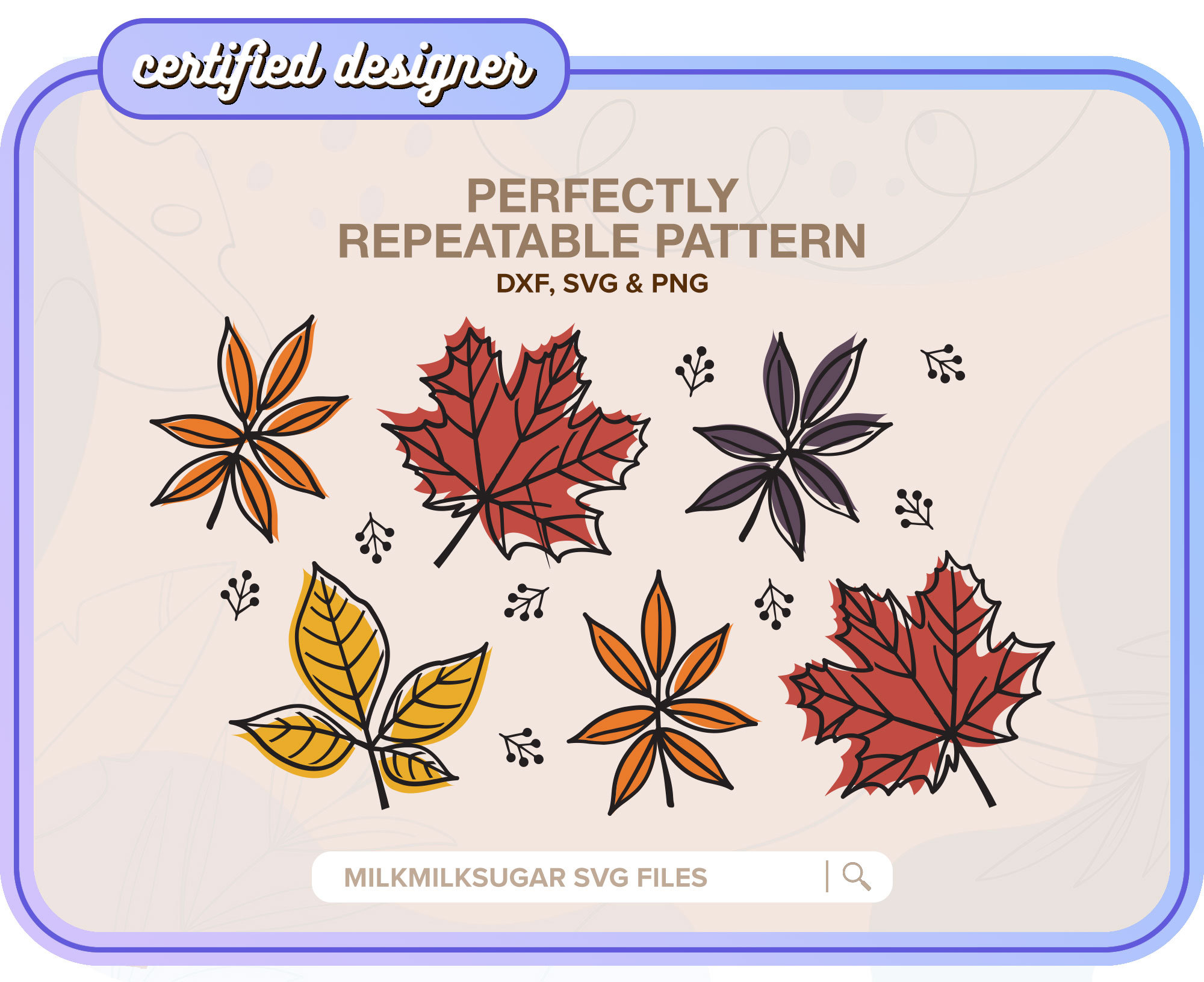 FALL LEAVES SVG Cut File for Cricut or Silhouette Fall Leaf - Etsy