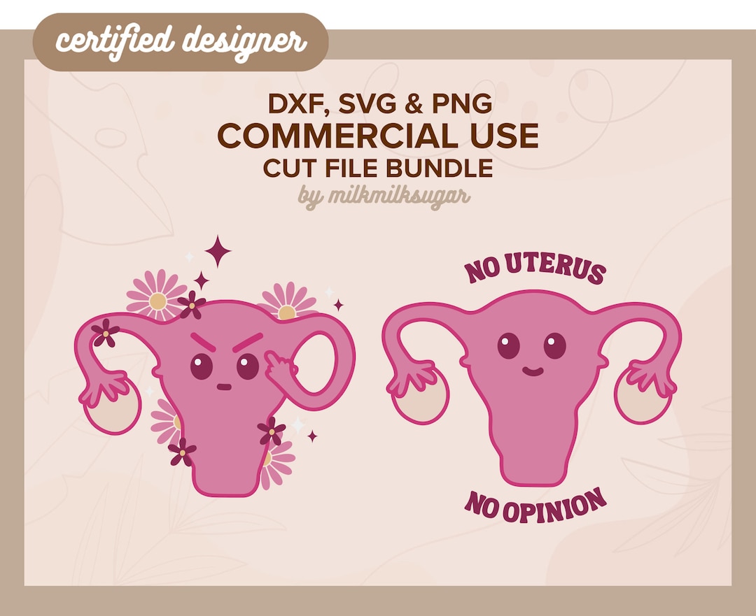 ANGRY UTERUS SVG Cut File for Cricut or Silhouette, Feminist ...