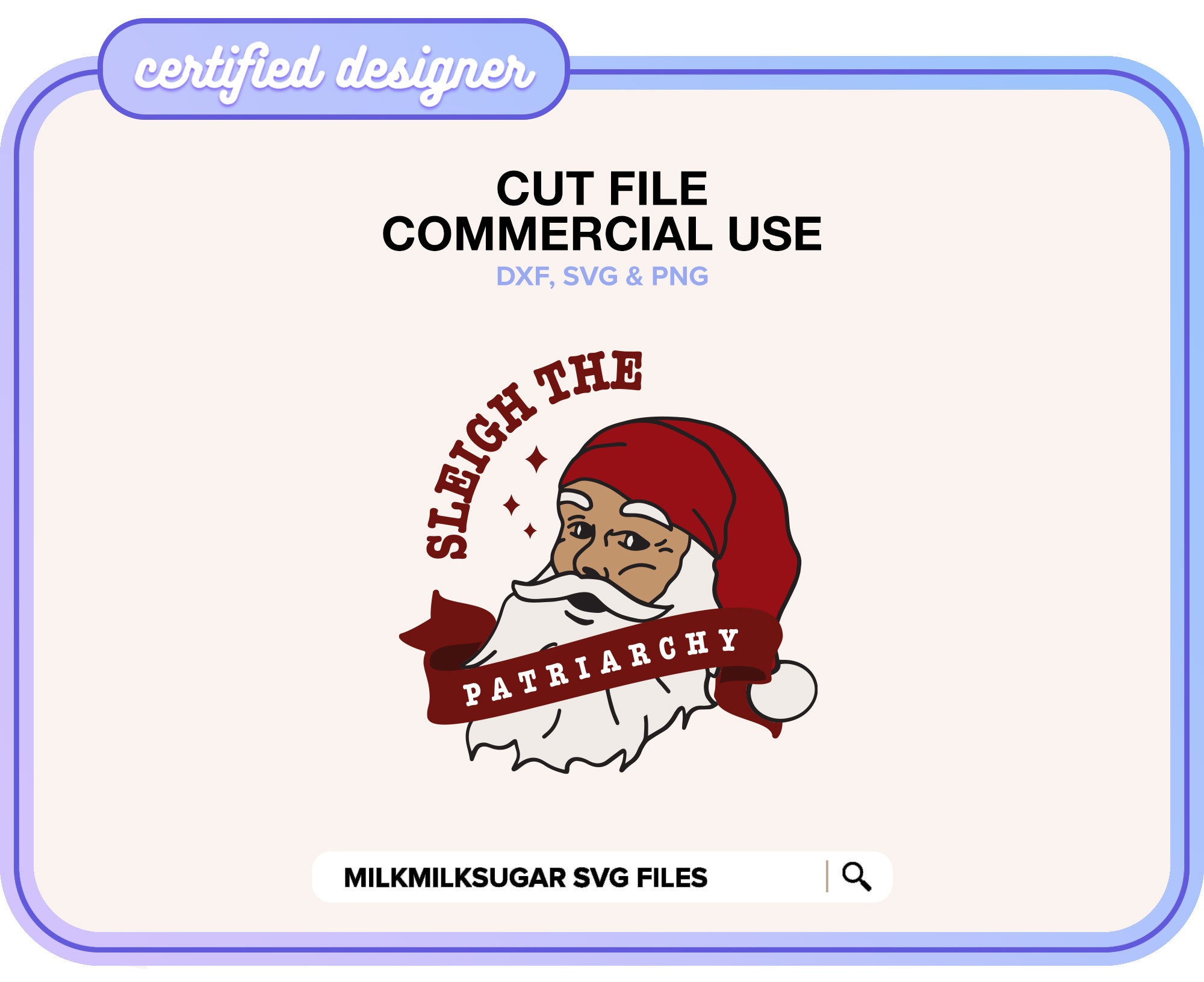 SLEIGH THE PATRIARCHY Svg Cut File for Cricut or Silhouette - Etsy Canada