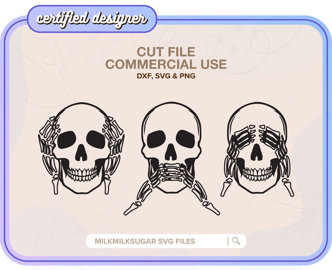 WISE SKELLIES SVG Cut File for Cricut or Silhouette, Cute Halloween Svg ...
