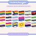 WAVING PRIDE FLAGS Svg Cut File for Cricut or Silhouette, Pride ...