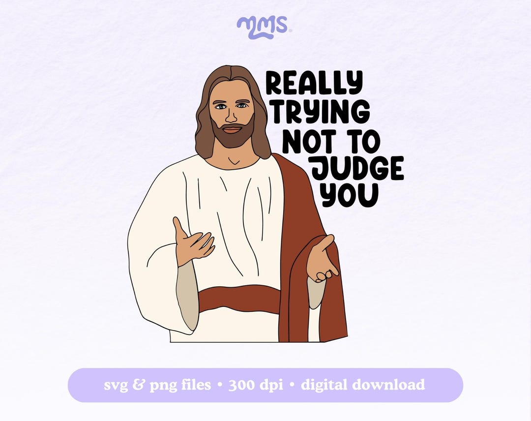 JUDGING JESUS SVG Cut File for Cricut or Silhouette, Bookworm Svg ...