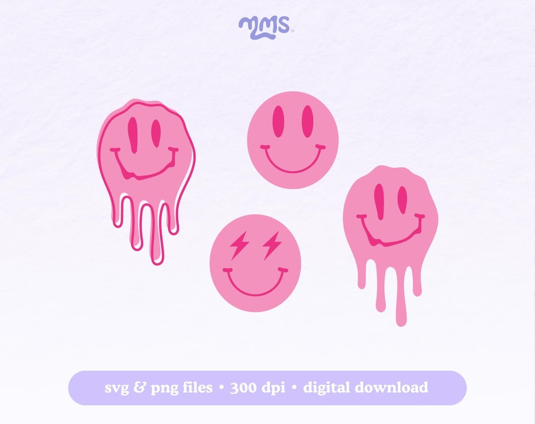 SUPER SMILE MINI Smile Face Svg, Happy Face Svg, Emoji, Cut Files for ...
