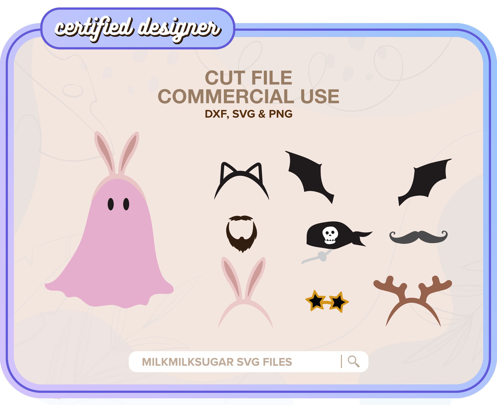 GHOST DRESS UP Svg Cut File for Cricut or Silhouette Diy - Etsy
