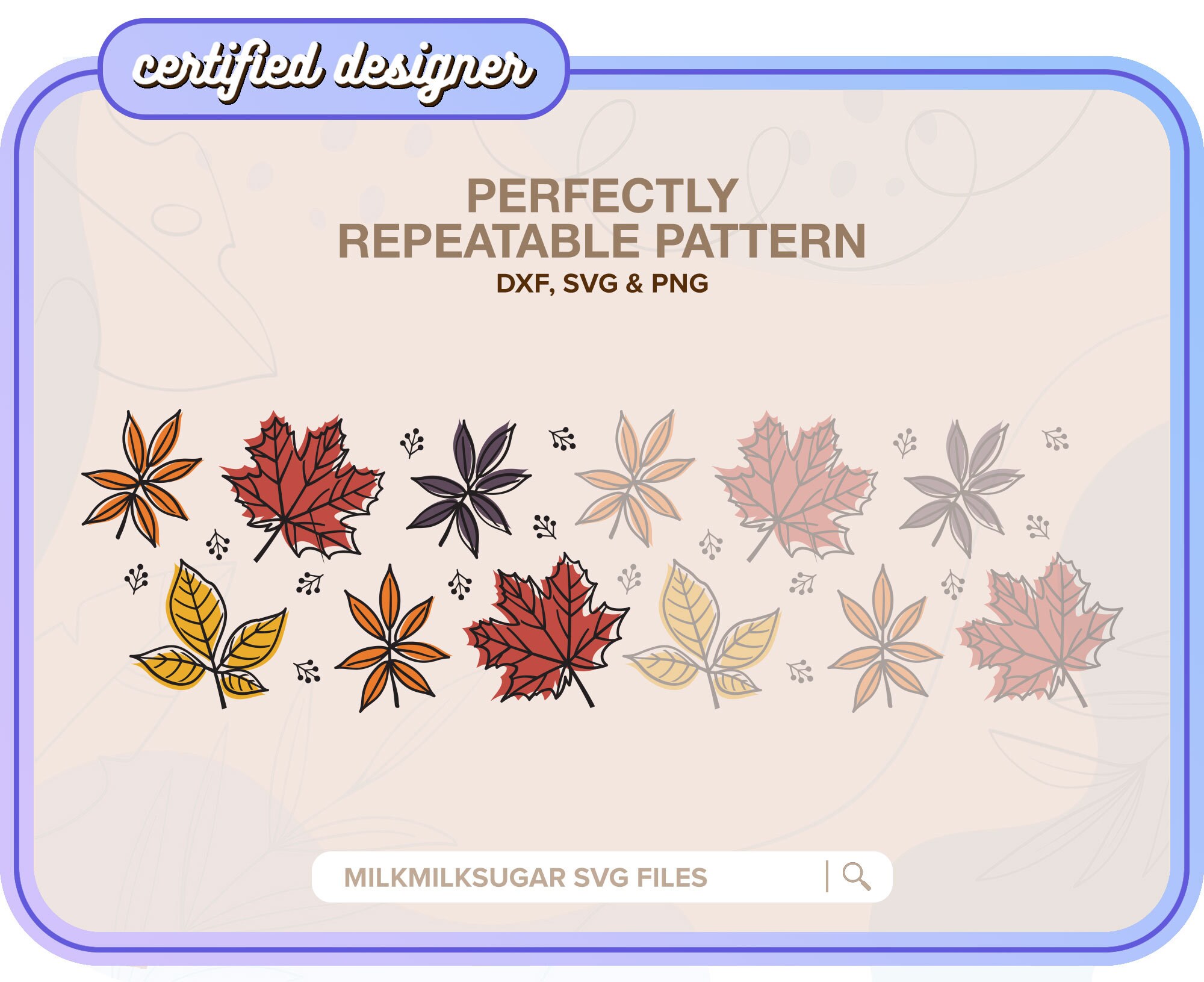 FALL LEAVES SVG Cut File for Cricut or Silhouette Fall Leaf - Etsy