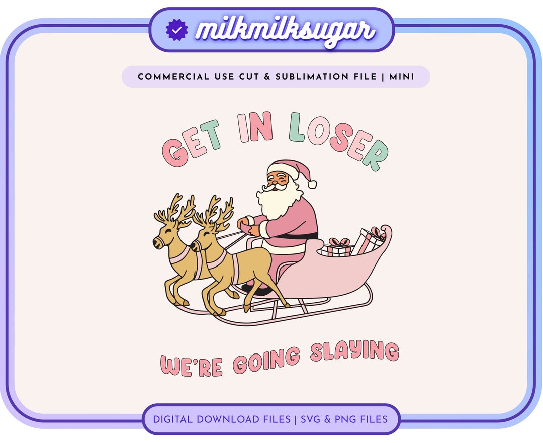 FUNNY CHRISTMAS QUOTE Svg Cut File for Cricut & Silhouette, Slaying ...