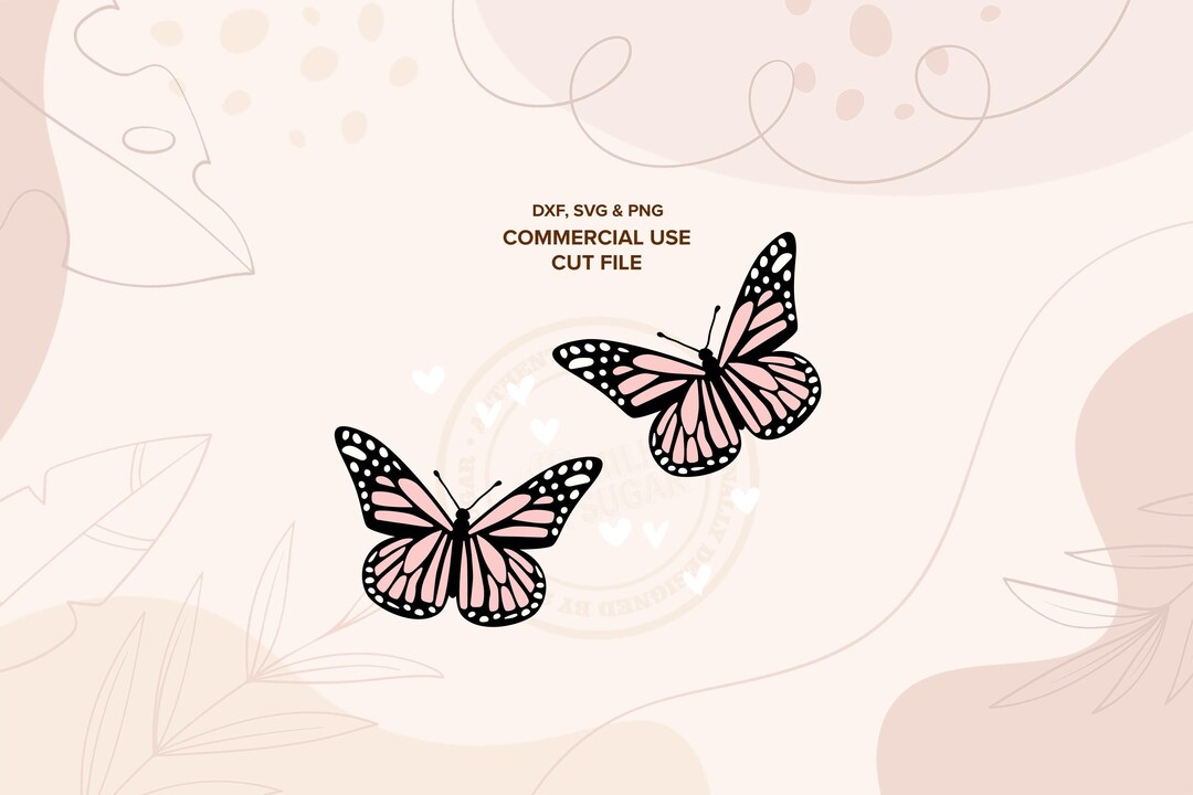 BUTTERFLY MINI Layered Butterfly Clipart Svg, Png, Dxf Cut Files for ...