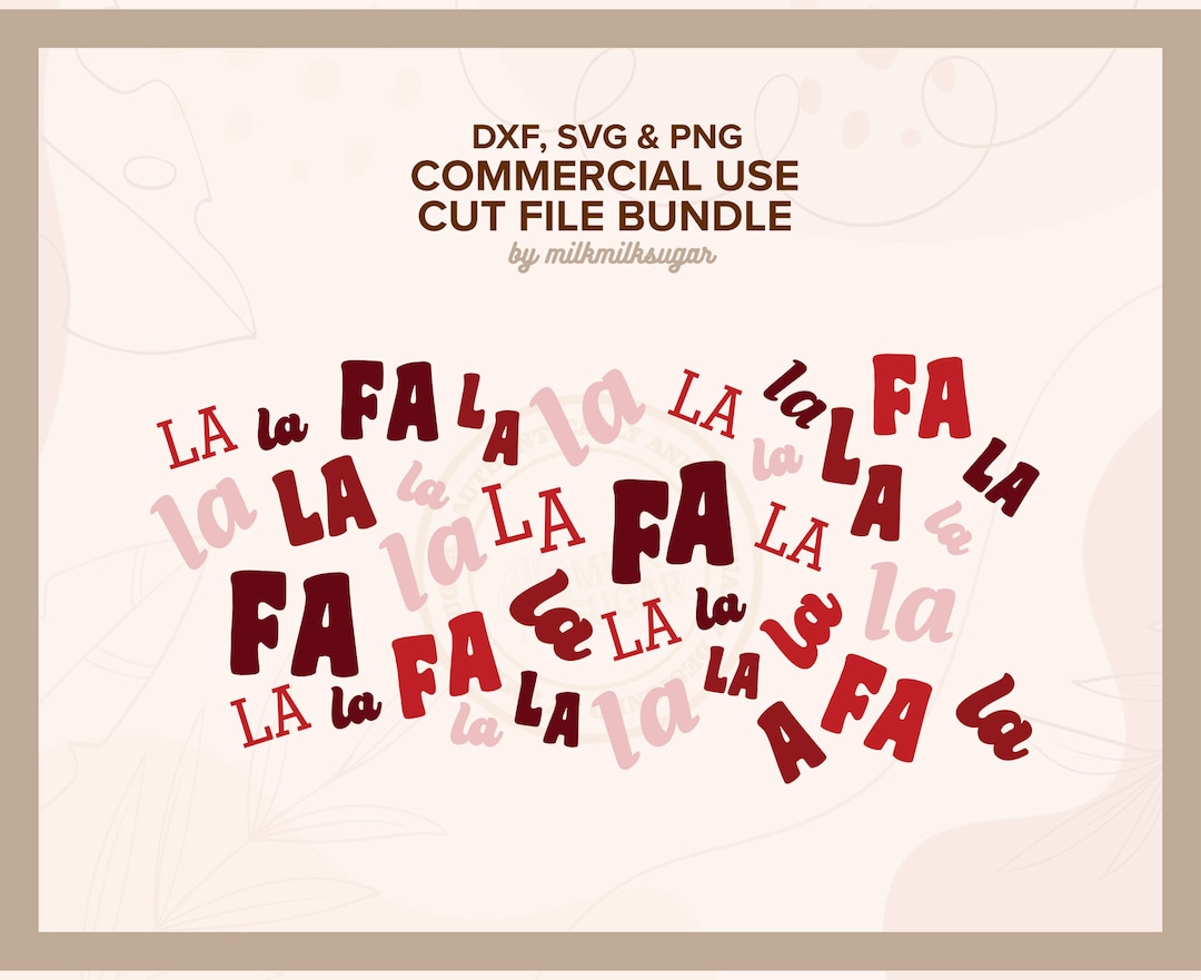 FALALA BUNDLE Christmas Winter Svg Cut Files for Cricut, Sublimation ...