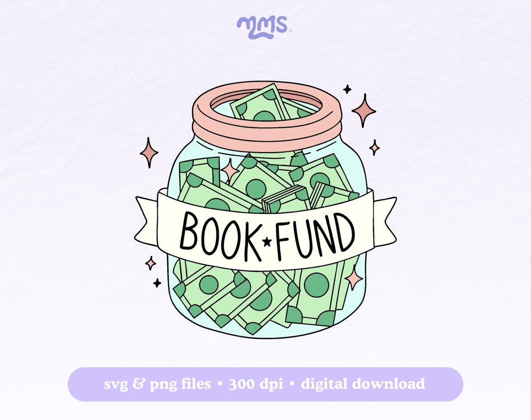 Book Fund Svg Cut File for Cricut, Booktok, Book Lover Svg, Bookish Png ...