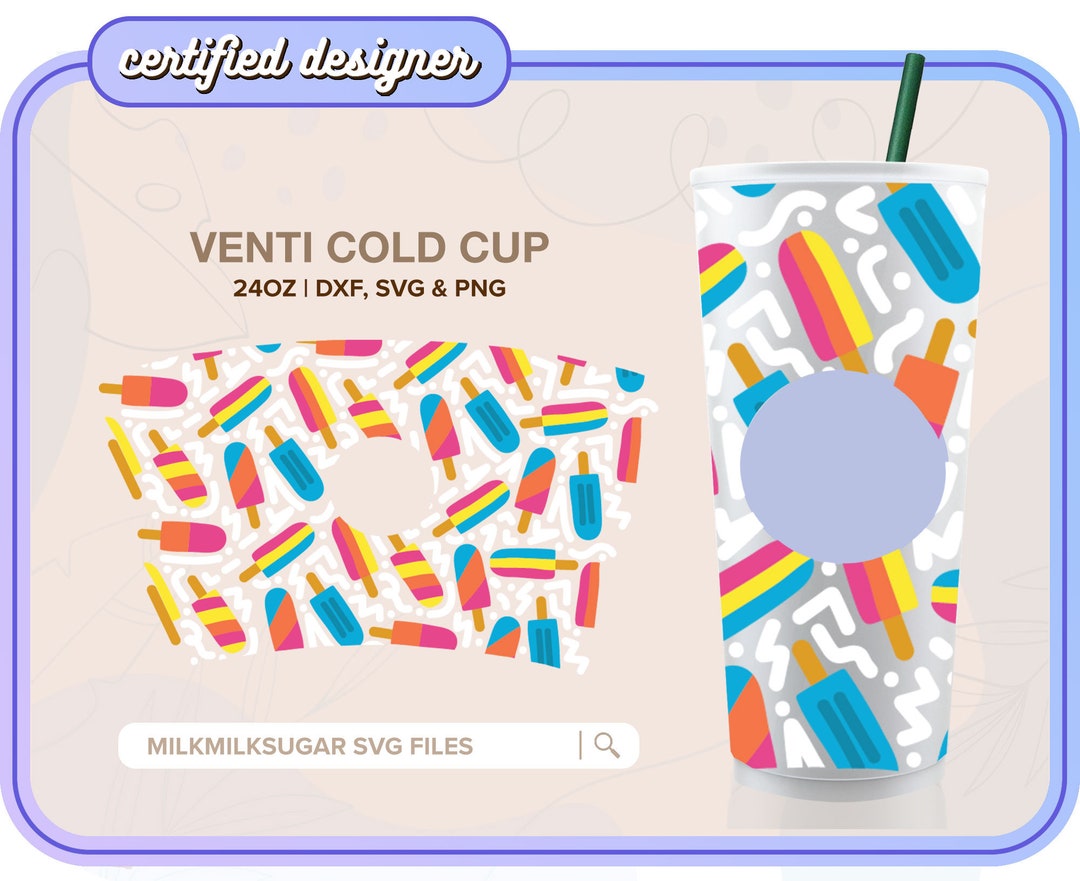 POPSICLE PARTY Svg Cut File Summer Svg for Sbux Venti Cup Png Dxf Svg ...