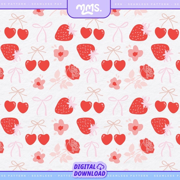 Coquette Flower Pattern - Etsy