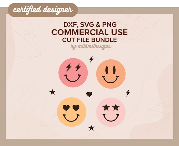 HAPPY FACES SVG Smile Bundle Smile Face Clipart Files. Cut - Etsy