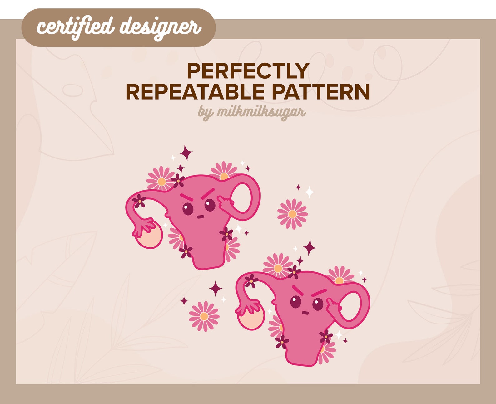 ANGRY UTERUS PATTERN Svg Cut File for Cricut or Silhouette - Etsy