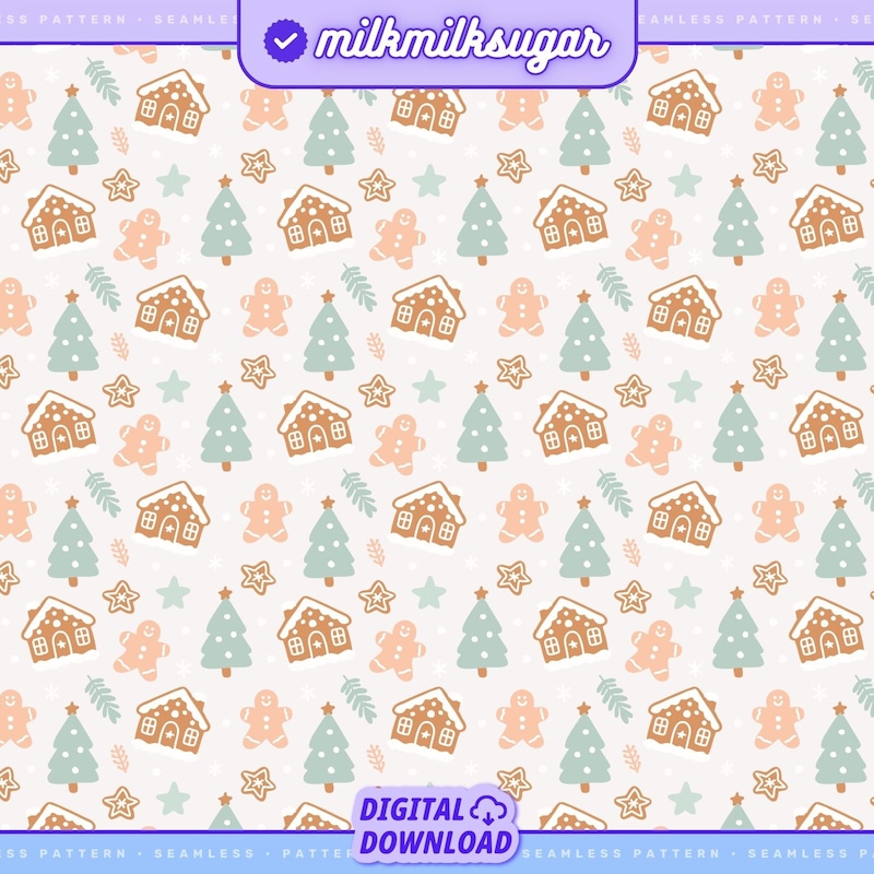Gingerbread Pattern - Etsy