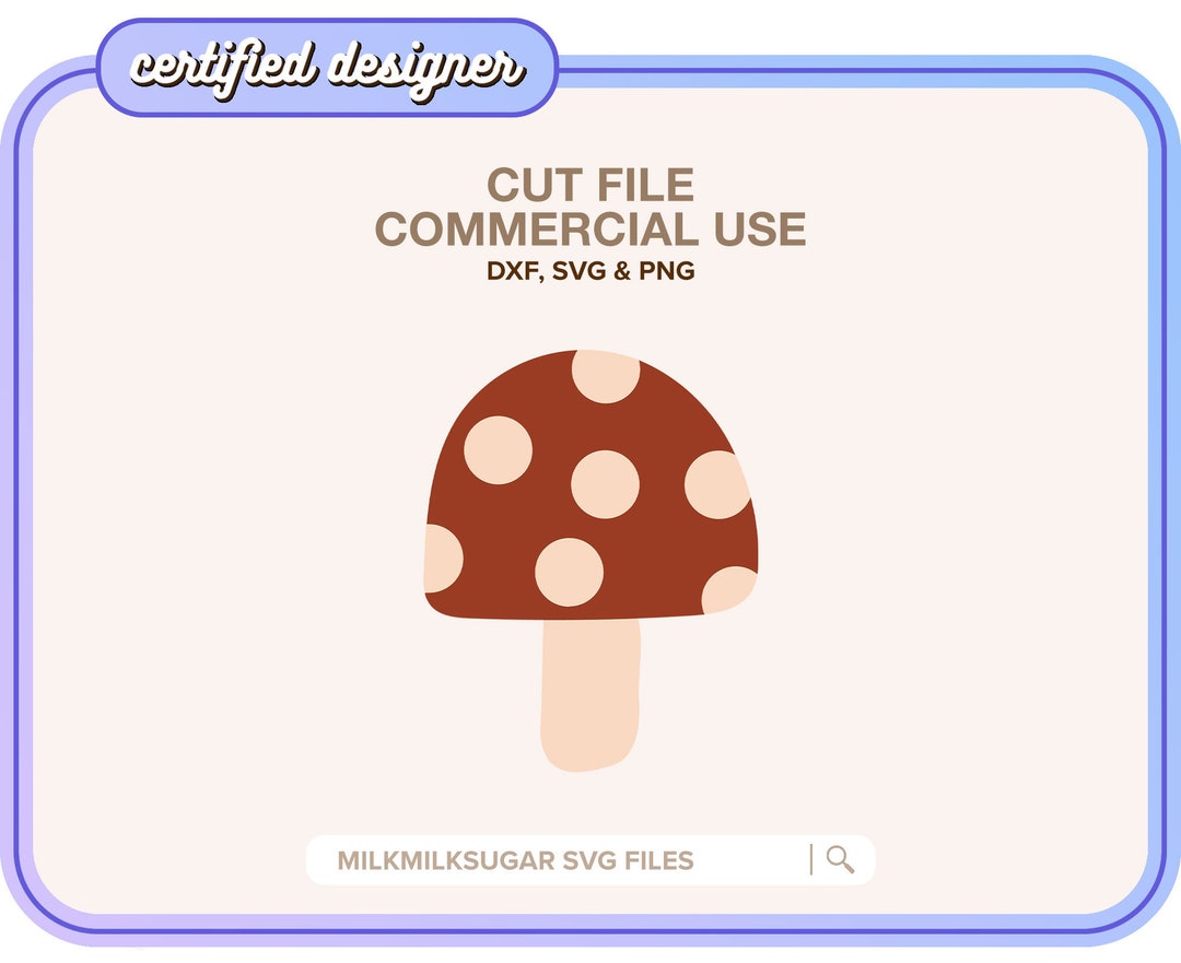 MUSHROOM SVG Cut File for Cricut & Silhouette, Fall Svg, Autumn Svg ...