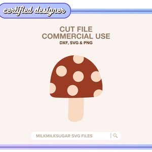 MUSHROOM SVG Cut File for Cricut & Silhouette, Fall Svg, Autumn Svg ...