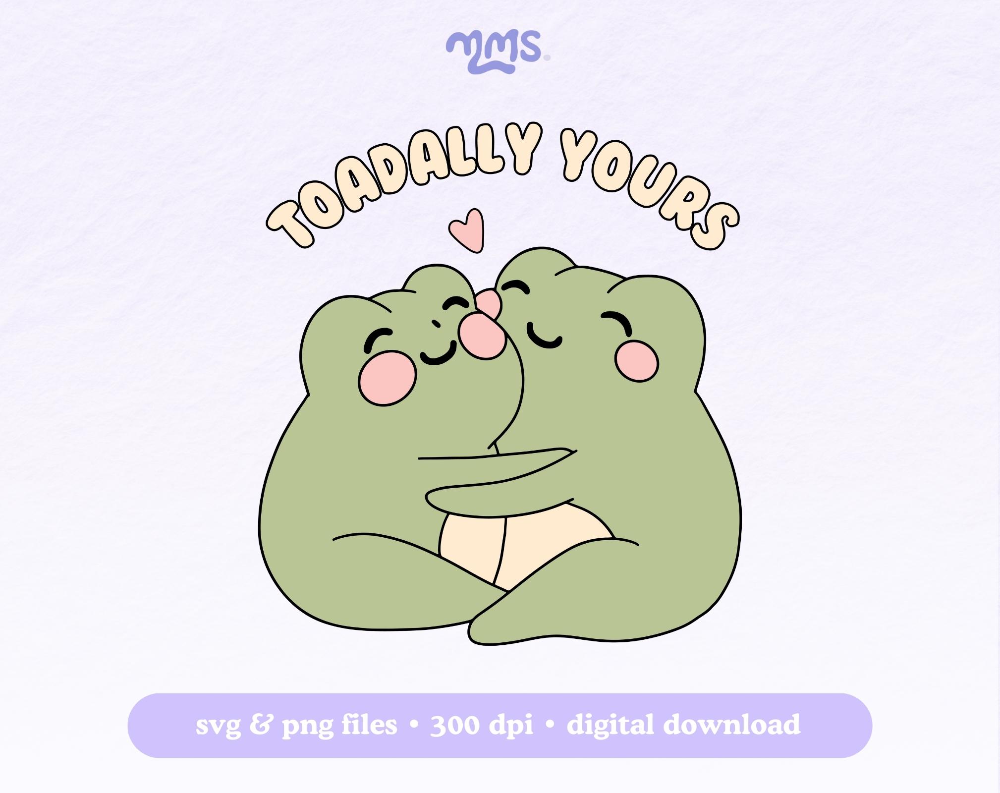 Toadally Yours Svg Cut File for Cricut, Valentines Day Png, Cute Frog ...