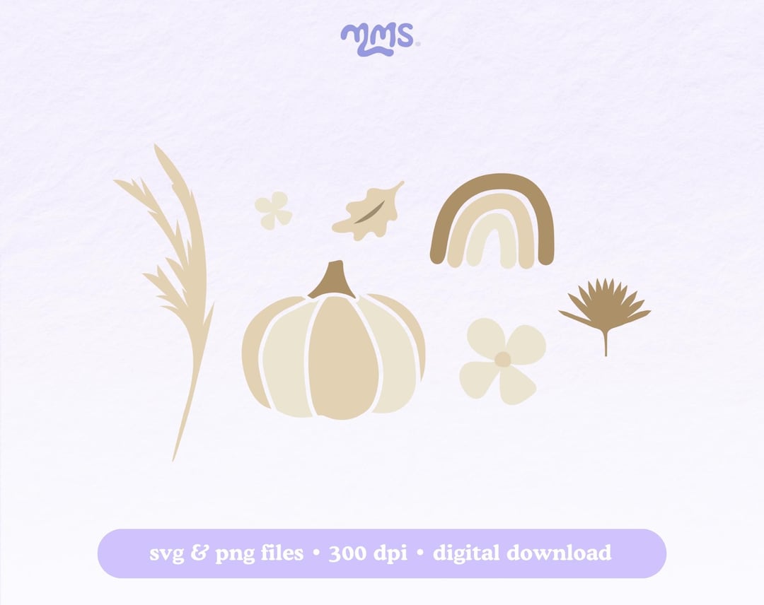 Boho Fall Svg Bundle Cut File for Cricut or Silhouette, Cute Fall ...