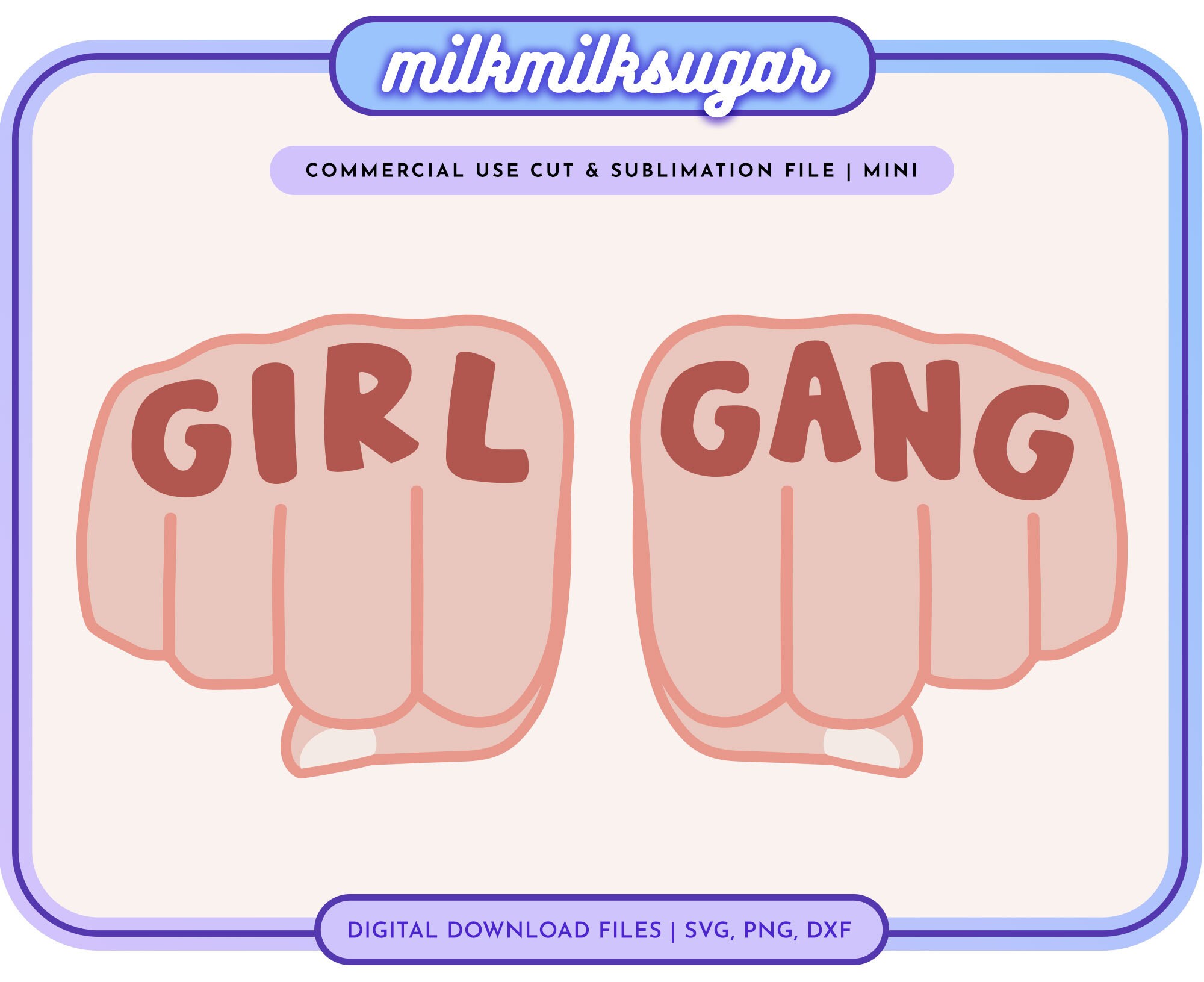 GIRL GANG SVG Cut File for Cricut & Silhouette Feminism Svg - Etsy