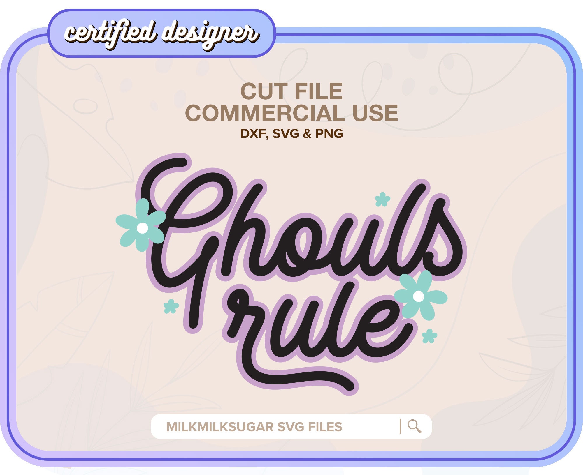 GHOULS RULE SVG Cut File for Cricut or Silhouette Halloween - Etsy