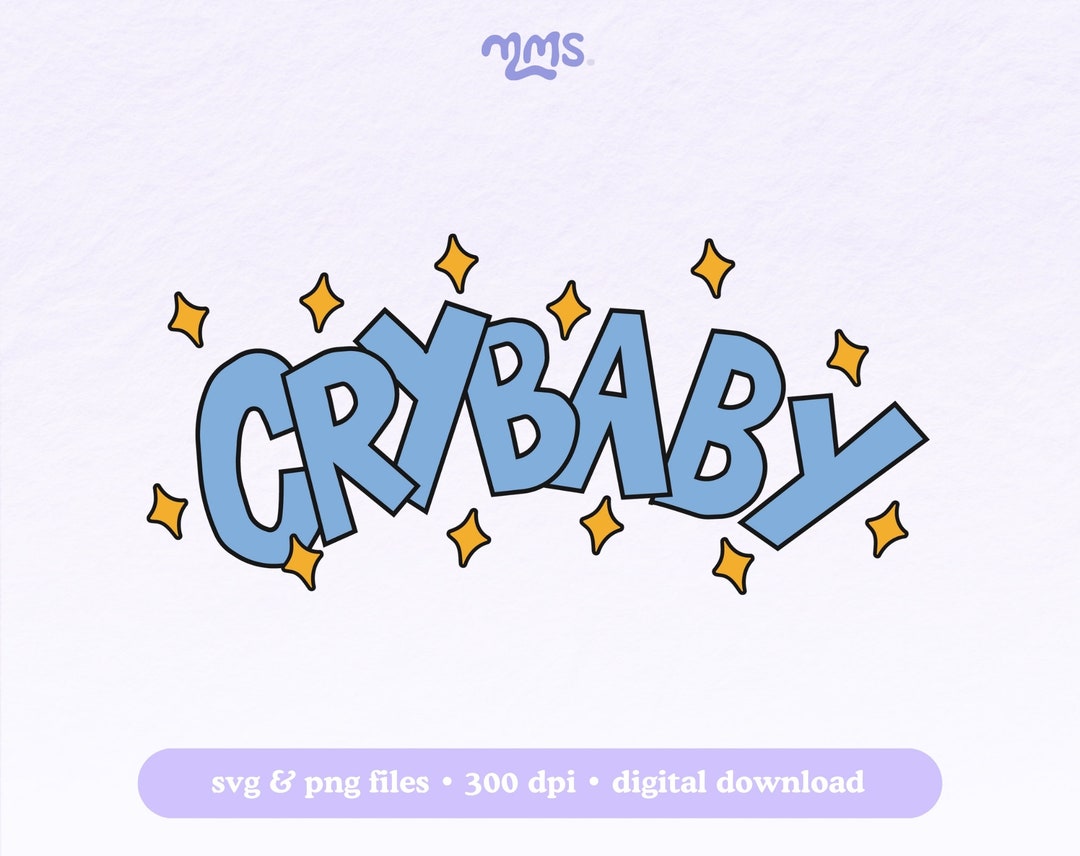 Y2K 2000 Svg Cut File for Cricut & Silhouette, Crybaby Svg, 2000s ...