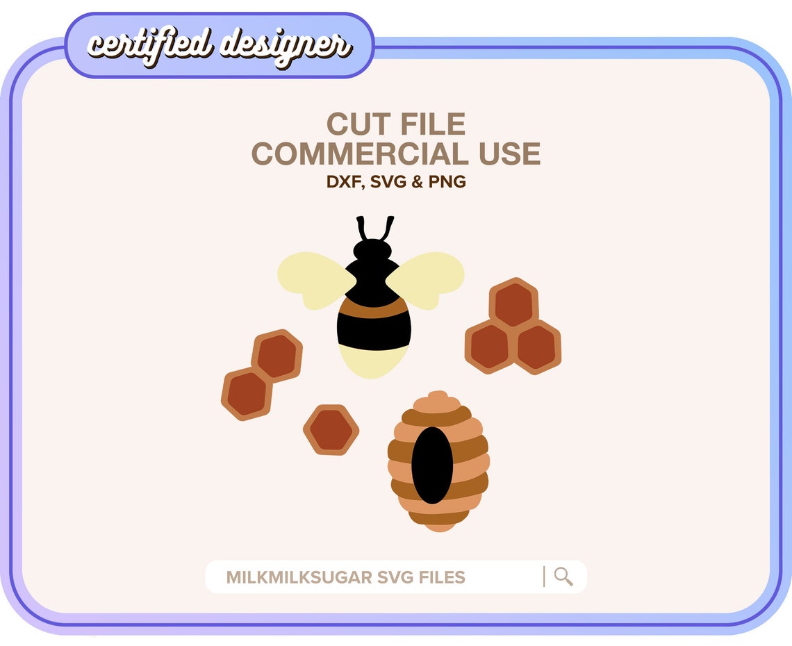 BEE SVG Cut File for Cricut & Silhouette Honey Bee Svg Bee - Etsy